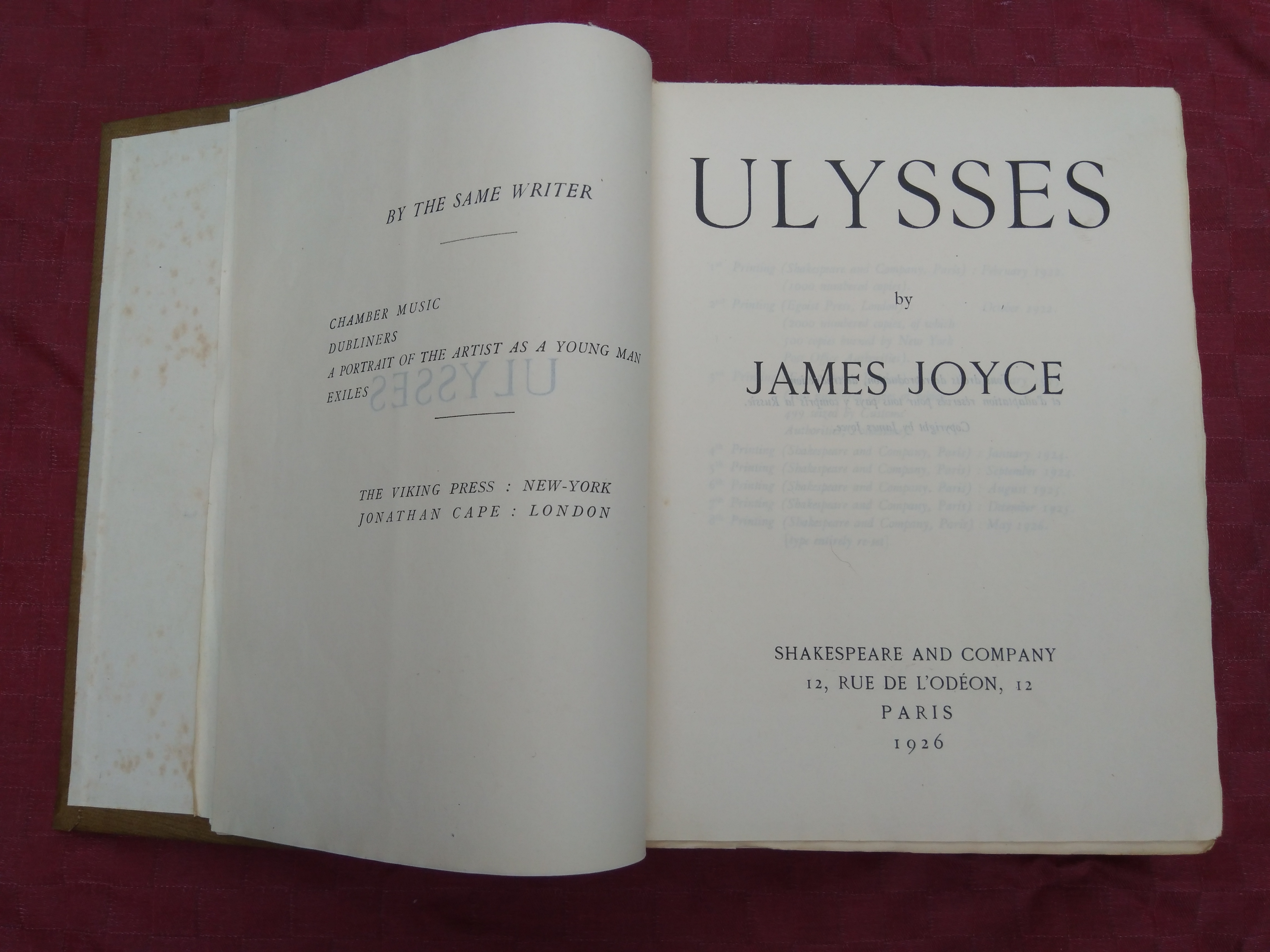 Ulysses and book burning in Australia | Mountains and rivers